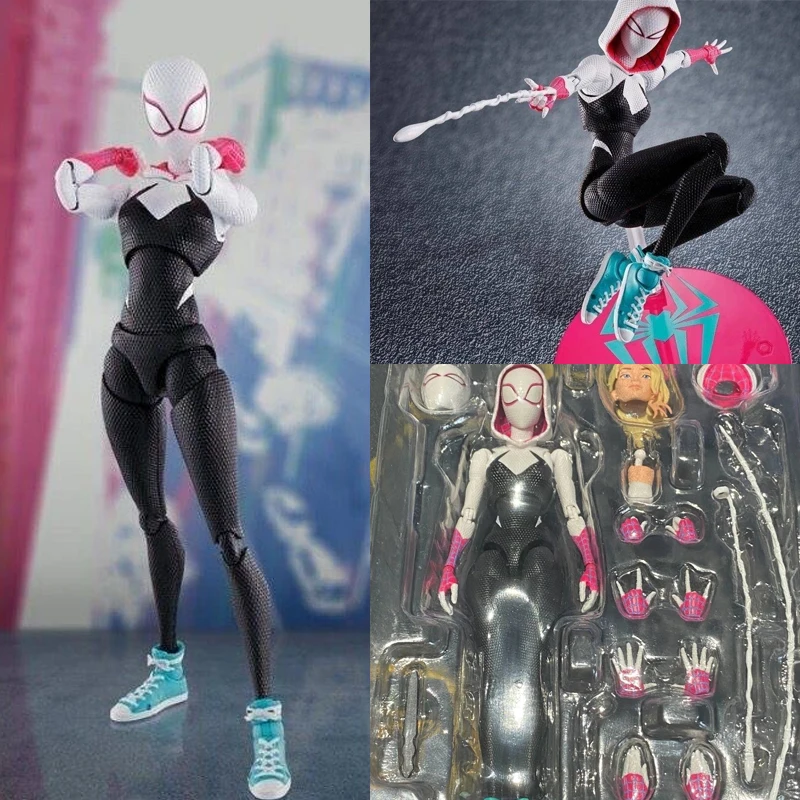 Spider-Gwen-Anime-Figure-Spiderman-Across-The-Spider-Spider-man-Gwen ...
