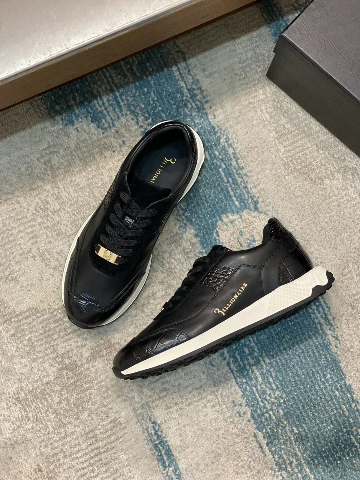 BILLIONAIRE-BLKA-CPTG-Shoes-Men-s-Cowhide-2024-new-sports-Breathable ...