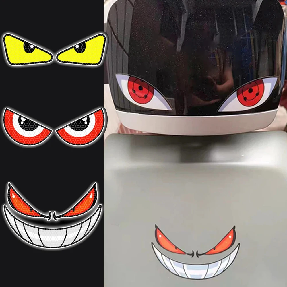 Motorcycle Body Stickers Electric Bike Head Decorative Sticker Devil ...
