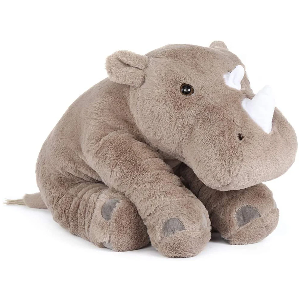 24 Inches Giant Rhino Stuffed Animals Big Rhino Plush Toys Cute Soft ...