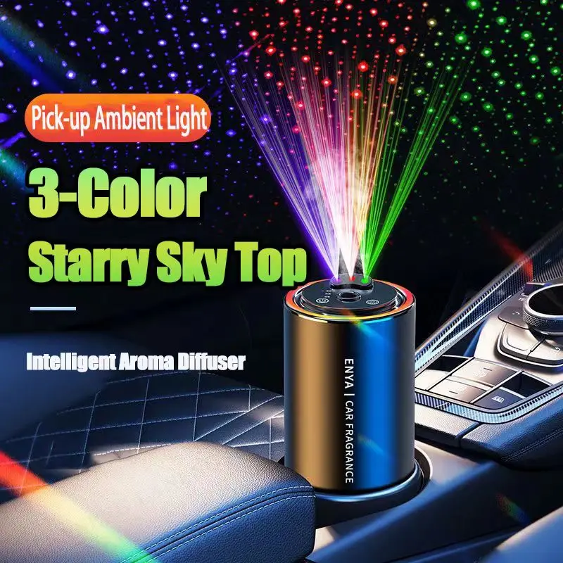 Car-Air-Refresher-with-LED-Light-Starry-Projection-3-Colors-Home ...