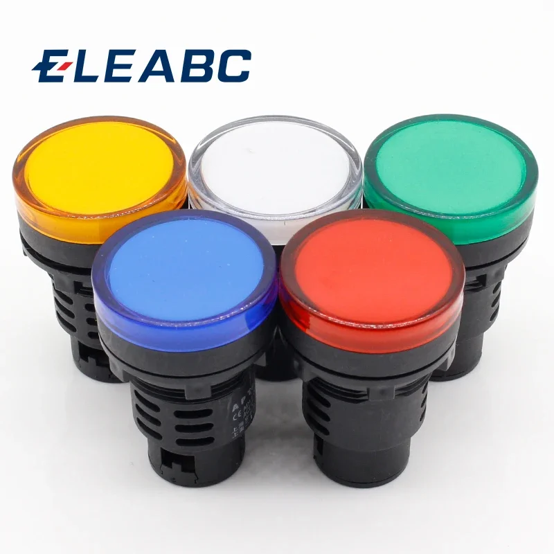 1pcs-12V-24V-110V-220V-380V-30mm-Panel-Mount-LED-Power-Indicator-Pilot ...