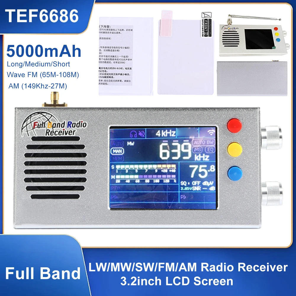 TEF6686-All-Band-Radio-Receiver-3000mAh-5000mAh-LW-MW-SW-FM-AM-Radio ...