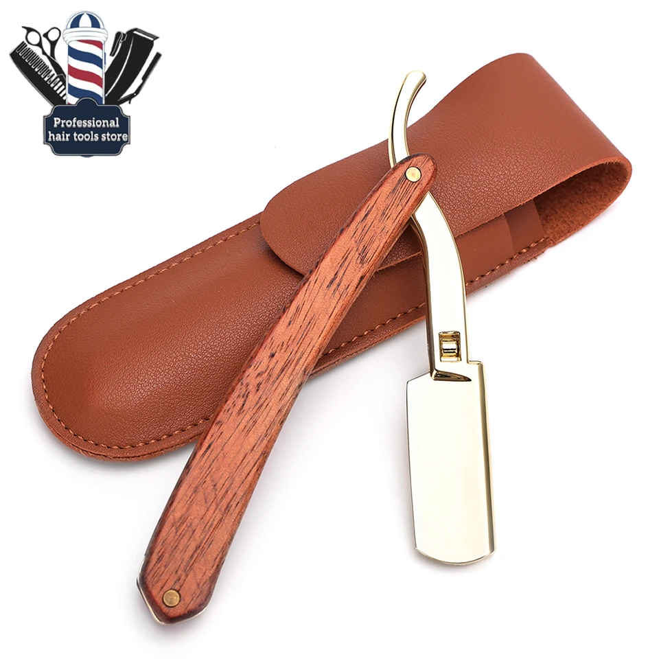 Professional Manual Shaver Straight Edge Barber Stainless Steel Folding ...
