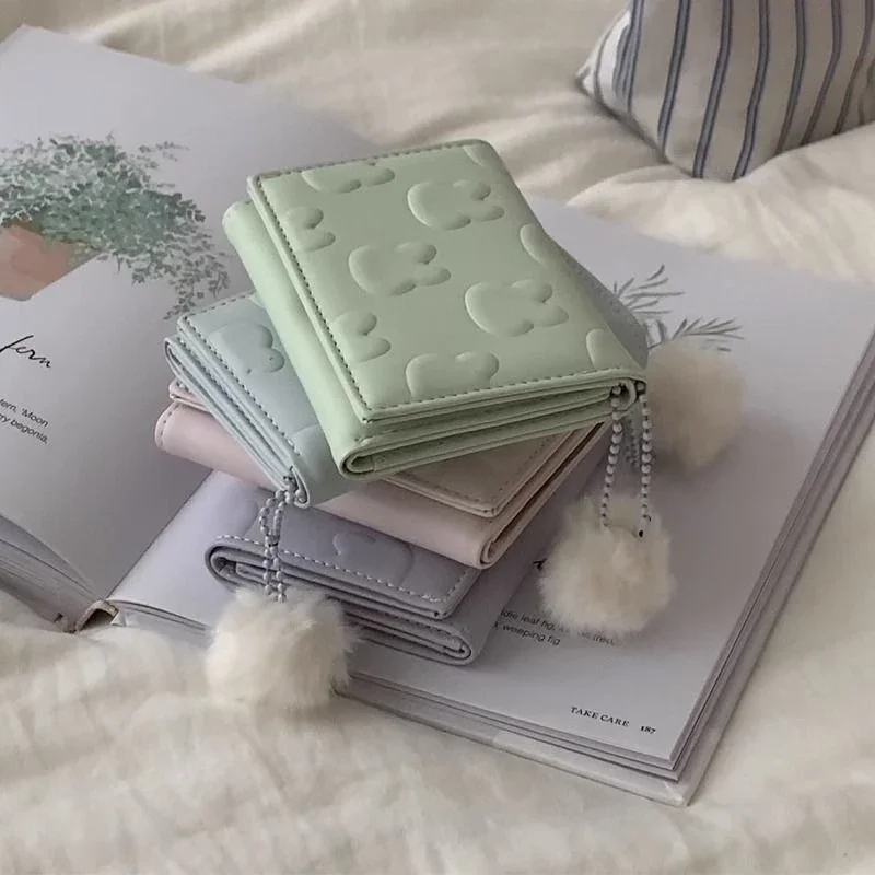 BOMO-Cute-Rabbit-Wallets-for-Women-Japanese-Short-Version-Card-Wallet ...