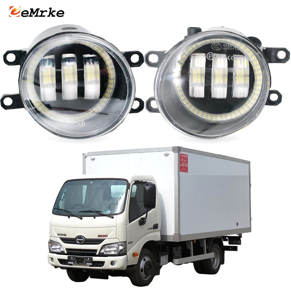 LED-Fog-Lights-Assembly-Angel-Eye-DRL-for-Hino-300-Dutro-2011-2020-Car ...