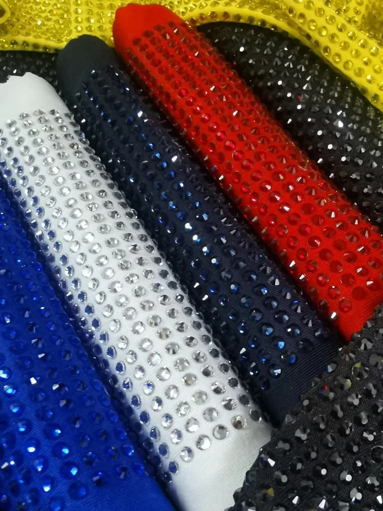 Crystal-embellished-Fabric-Factory-Textile-Hot-Fix-High-Quality ...