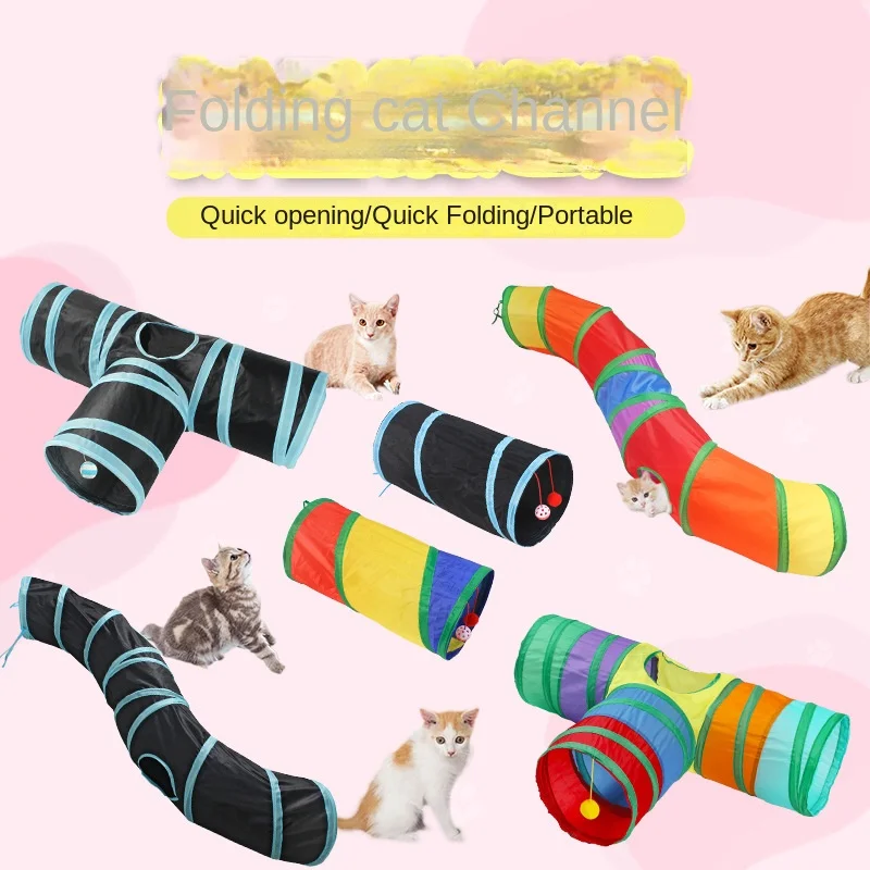 Cat-Favorite-Toys-Tunnel-Tube-Kitty-Relieve-Bored-Pet-Toys-Peek-Hole ...