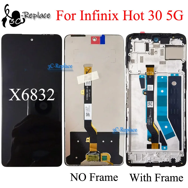 Pantalla-LCD-para-Infinix-Hot-30-5G-X6832-repuesto-de-montaje-de ...