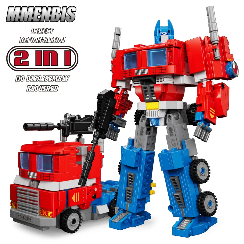Transform-Robot-Building-Blocks-para-crian-as-Action-Figures-Machine ...