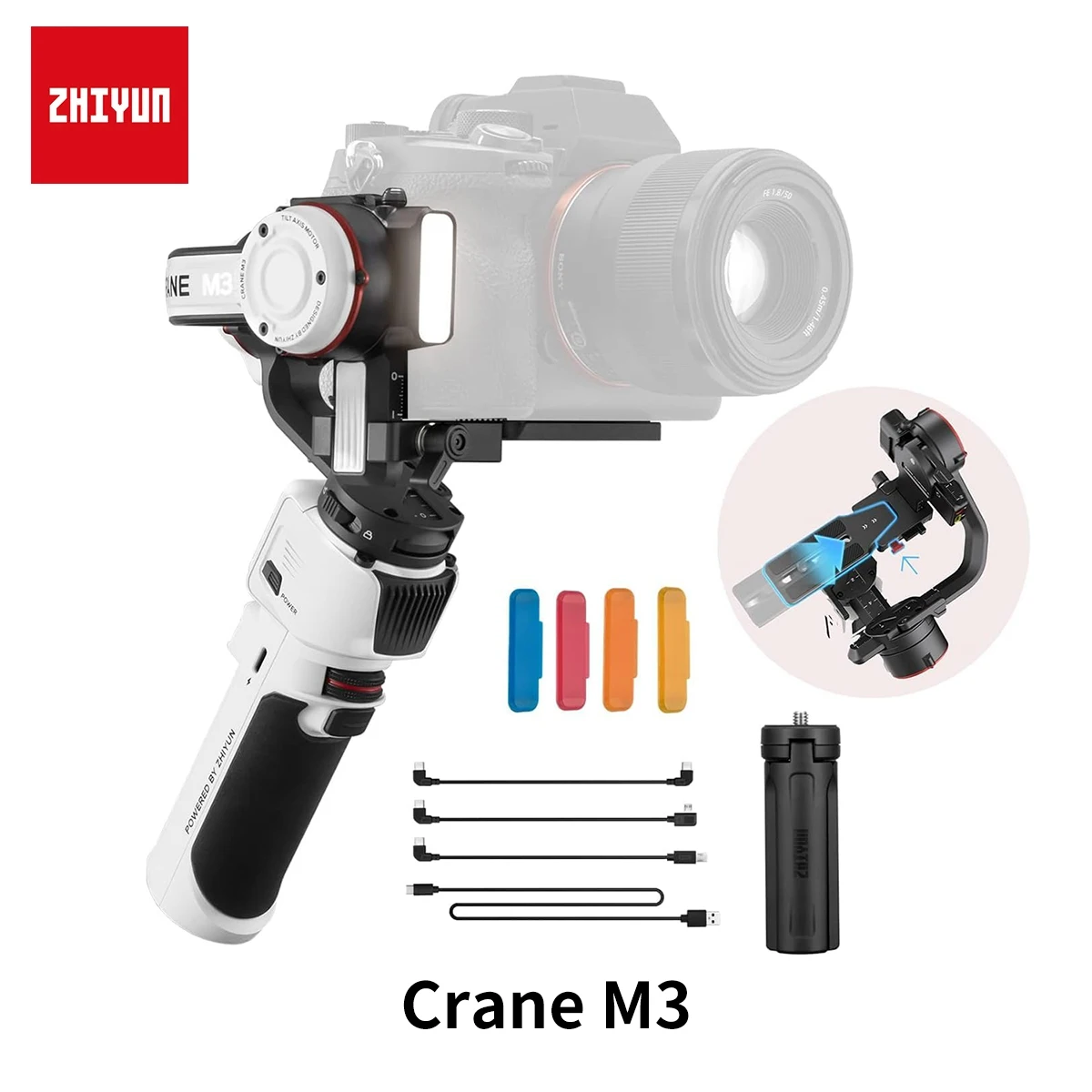 ZHIYUN-Crane-M3-3-Axis-Handheld-Gimbal-Stabilizer-Professional-Video ...