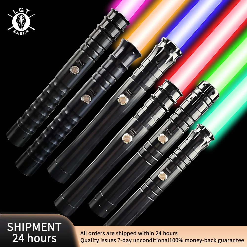 LGT Saber Nwe Lightsaber Black Heavy Dueling 13 RGB Colors Change FOC ...