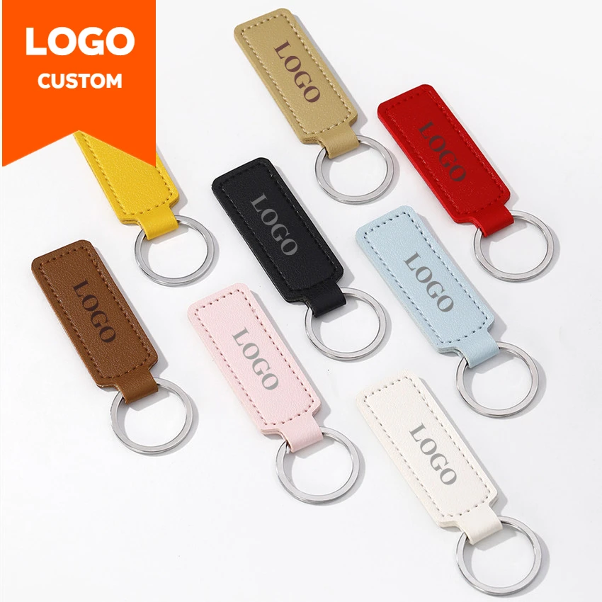 Custom PU Leather Buckle Keychain Pendant Car Bag Key Chain Holder ...