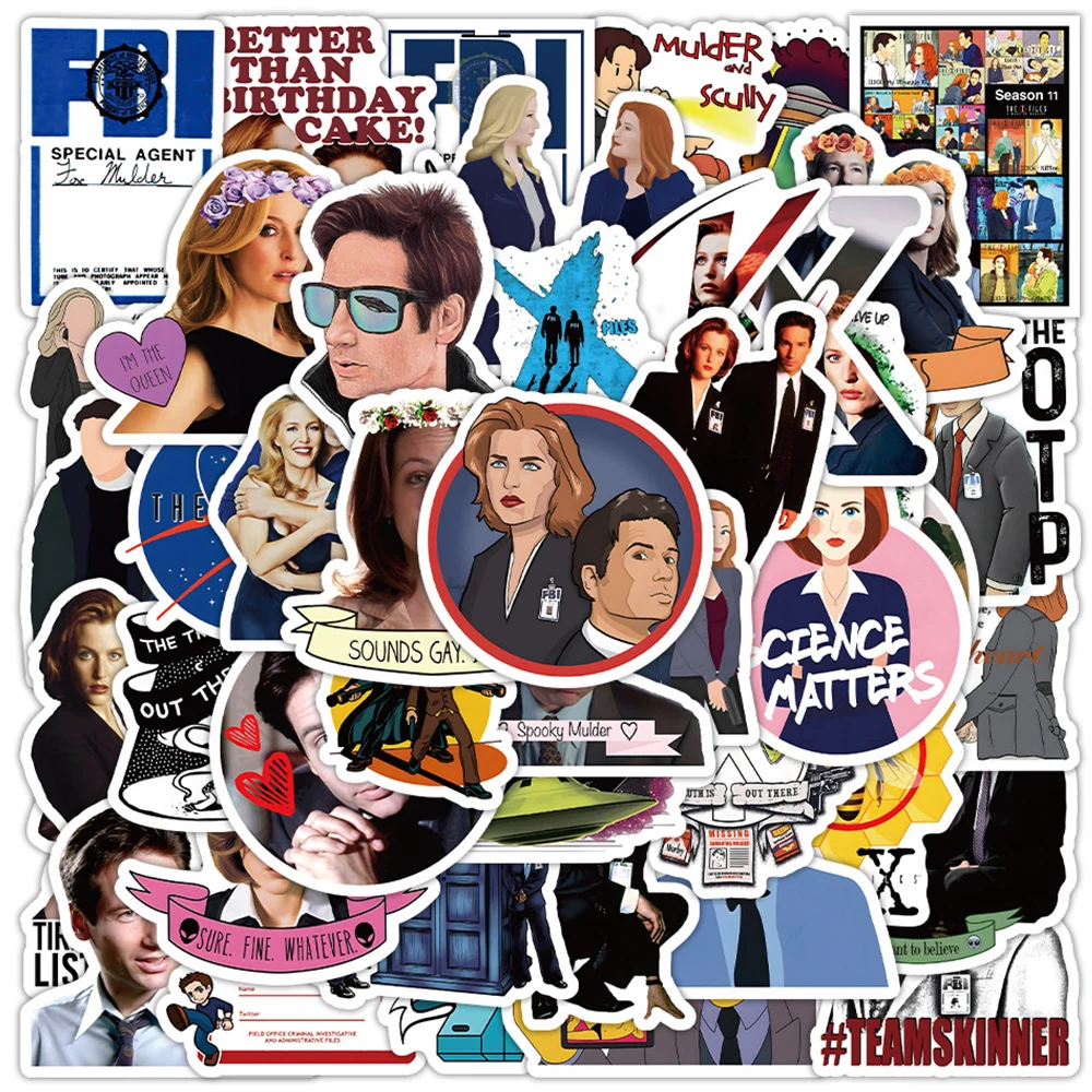 10-30-53pcs-The-X-Files-Cartoon-Stickers-Crime-Thriller-TV-Series ...
