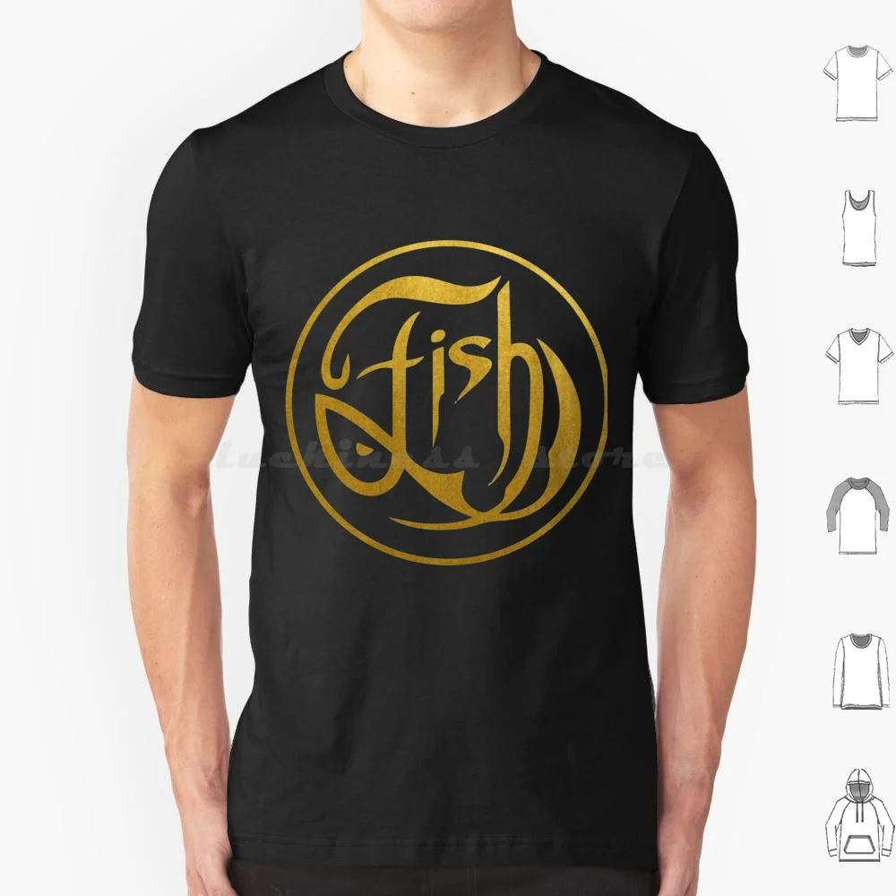 Fish On Gold T Shirt Big Size 100% Cotton Marillion Fish Kayleigh ...