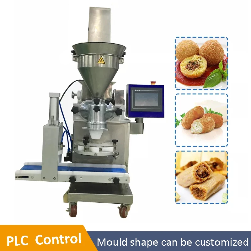PLC Control Kibbeh Kubba Coxinha Falafel Meat Sweet Ball Making ...