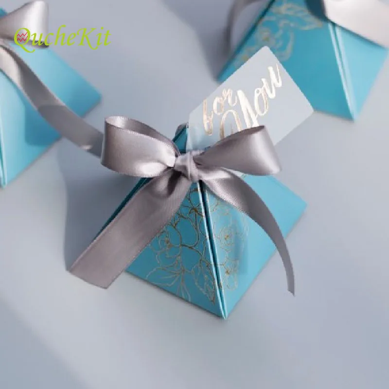 New-Triangular-Pyramid-Candy-Box-Wedding-Rose-Paper-Gifts-Boxes-With ...