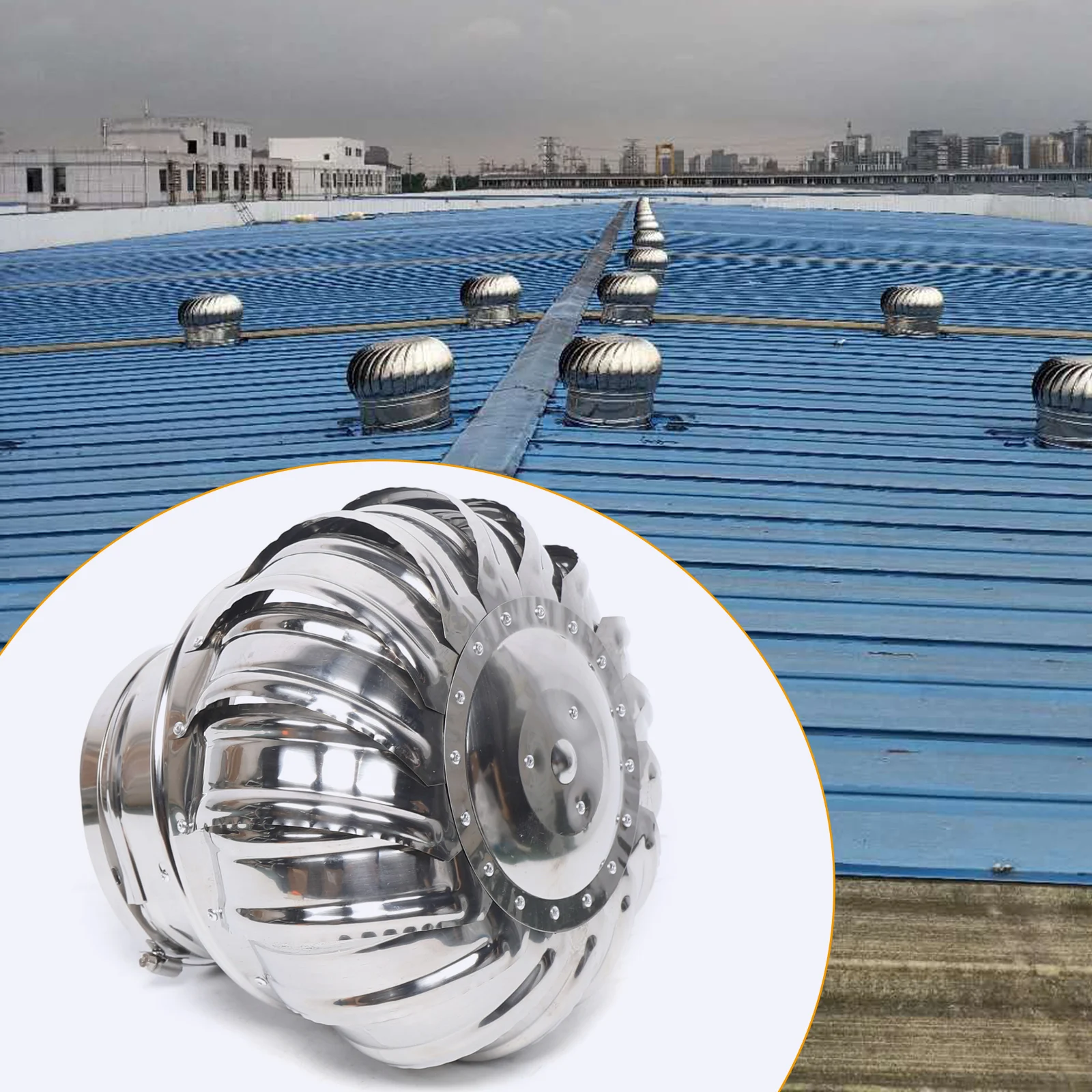 Stainless-Steel-Roof-Fan-Ventilation-Wind-Driven-Roof-Hood-Wind-Turbine ...