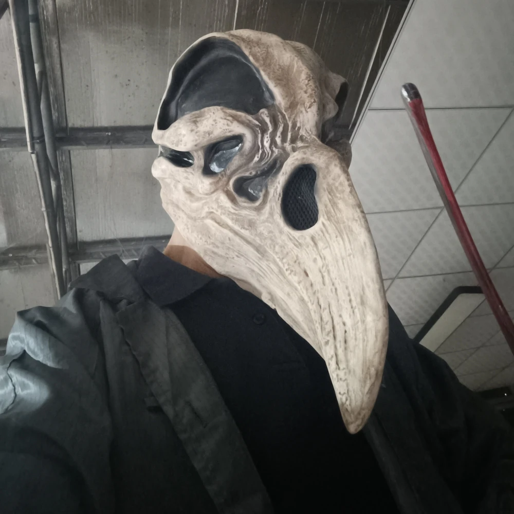 Bird-Long-Nose-Beak-Steampunk-Anime-Raven-Long-Beak-Mask-Cosplay-Wizard ...