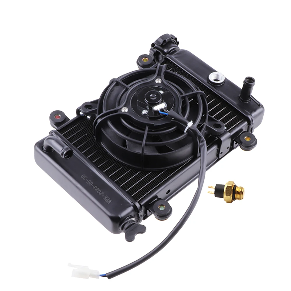 200cc-250CC-Water-Cooling-Engine-Cooler-Radiator-12V-Cooling-Fan-Kit ...
