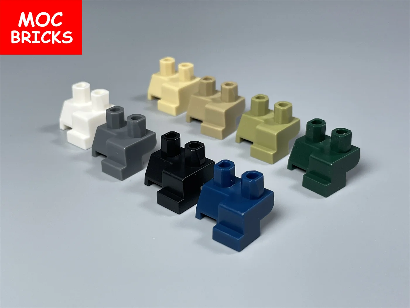 10pcs MOC Bricks Kneeling Position Squatting Legs 4cm Figure ...
