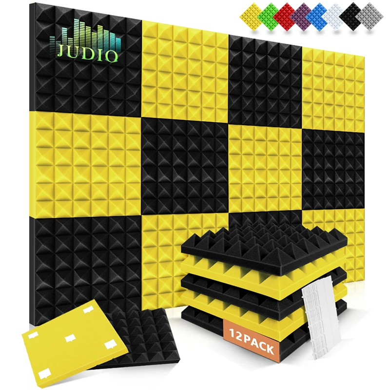 Soundproofing Studio Acoustic Foam Wall Panels 12 Pack, For Room Studio ...
