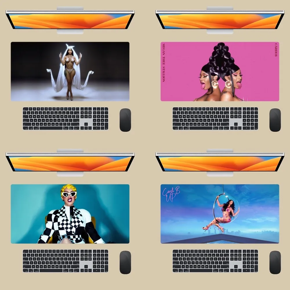 Singer-Cardi-B-Mousepad-Mouse-Pad-Big-Keyboard-Desk-Computer-PC-Mat ...