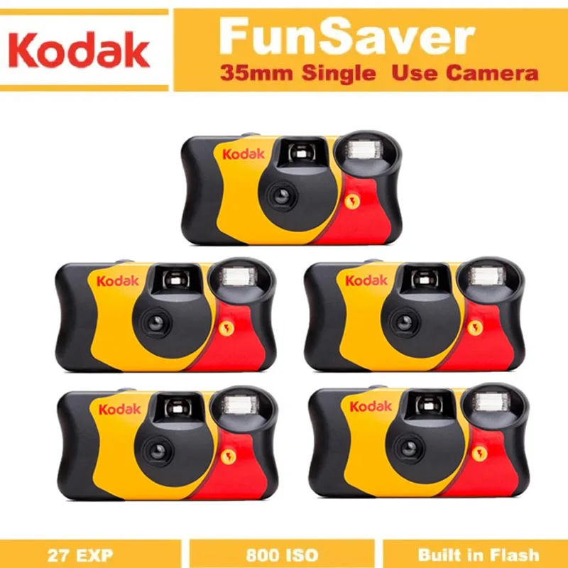 1-5-Pcs-Original-Kodak-FunSaver-Single-Use-Camera-With-Flash-Disposable ...