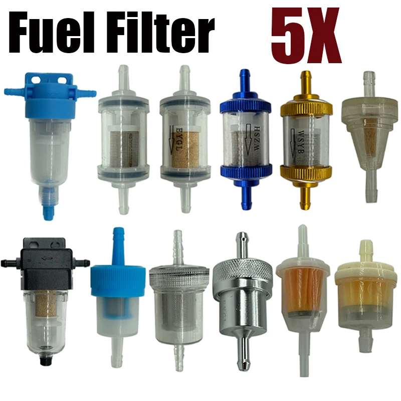 5X Universal Air Diesel Filter Parking Heater Fuel Oil Filter Water ...