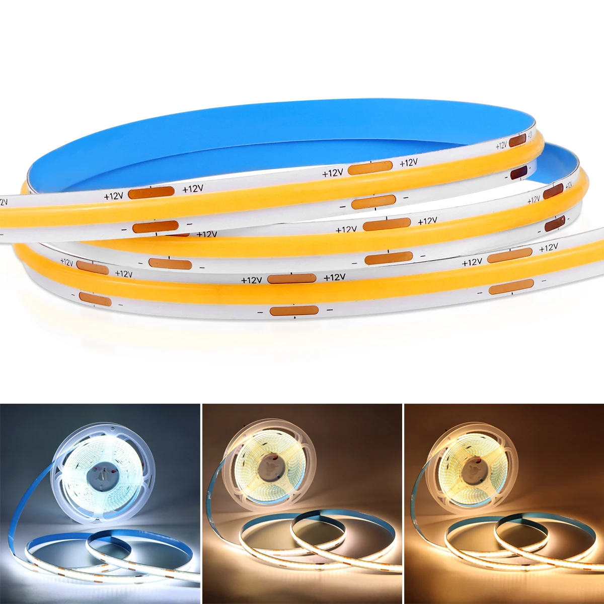 10M-COB-LED-Strip-Light-320LEDs-M-12V-24V-Flexible-FOB-LED-Lights-Tape ...