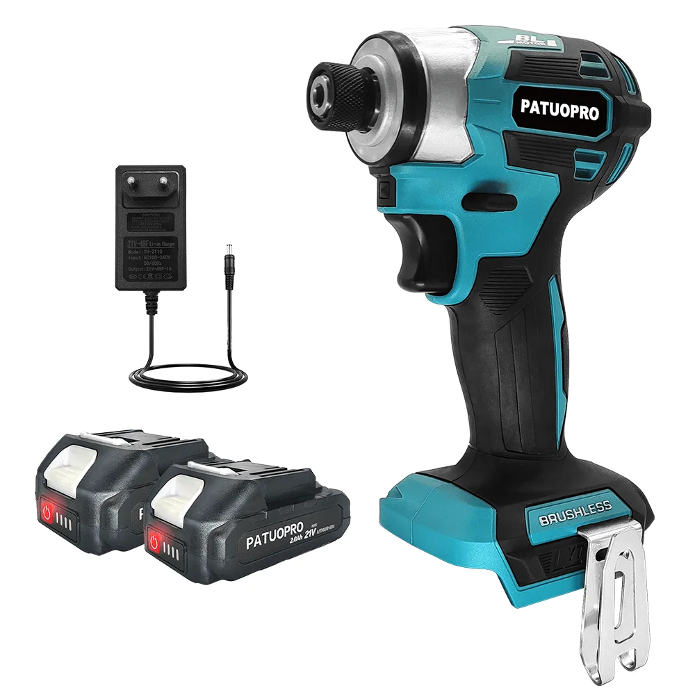 PATUOPRO-5-Speed-Brushless-Electric-Impact-Driver-1-4-Inch-Hex-Cordless ...