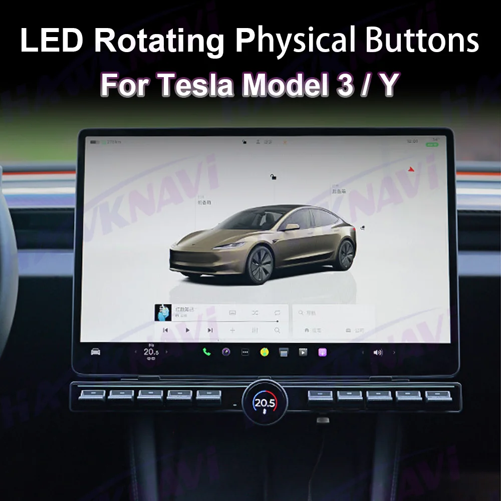 Hawknavi Smart Control Physical Buttons for Tesla Model 3 Y Multi ...