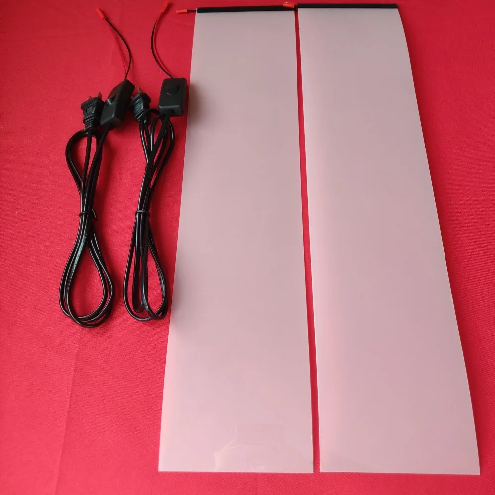 2pcs 120 * 520mm White Smart Switchable dimming Glass PDLC Film Smart ...