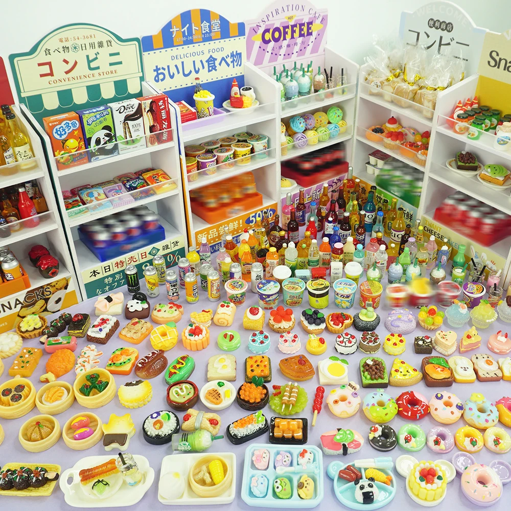 30PCS-Mini-Cute-Drinks-Food-Miniature-Furniture-Supermarket-Store-Shelf ...