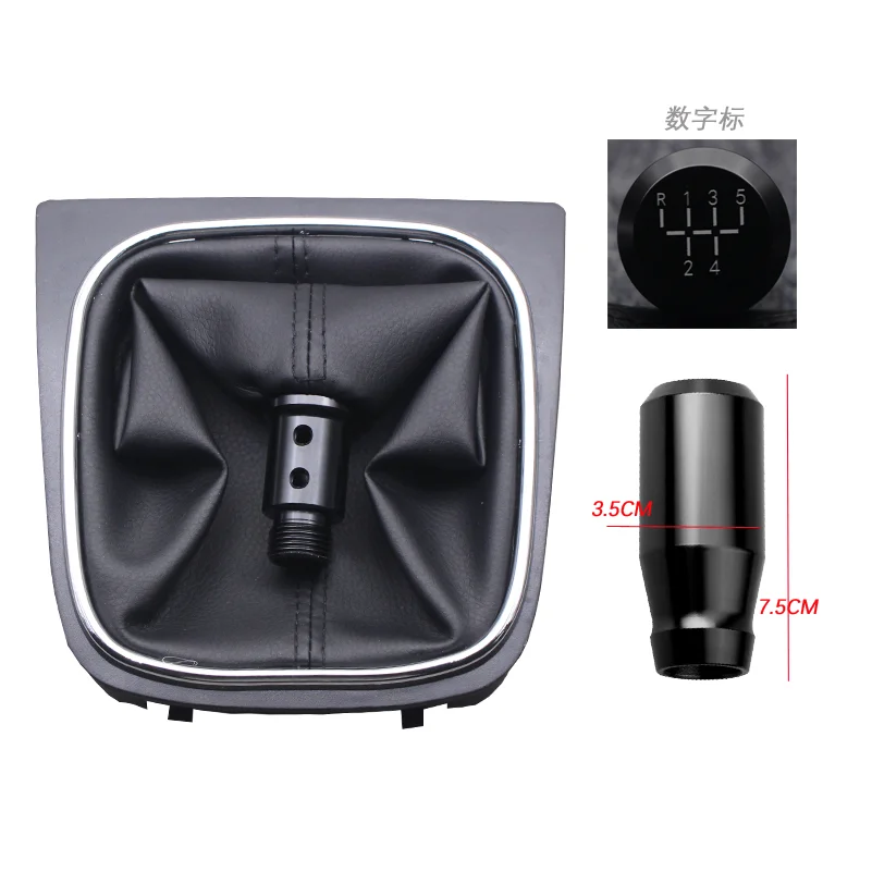 Car Gear Shift Knob Gaiter Boot Case Cover Collar Lever Shifter Konb ...