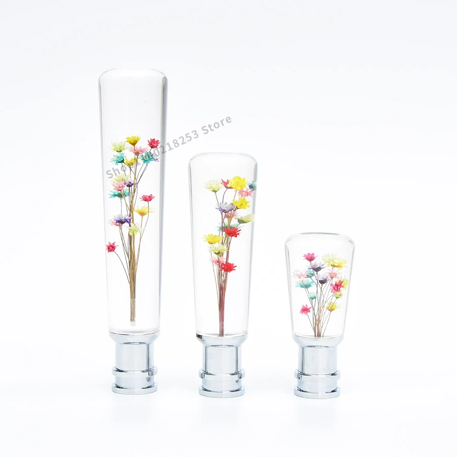 JDM-Underwater-Translucent-Shift-Knob-Real-Flower-Gear-Shift-Knob ...