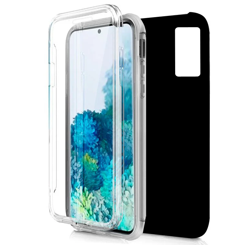 Samsung Galaxy S20 Plus 6.7 Funda 360 de silicona de proteccion completa Trasera Negro|Fundas ...