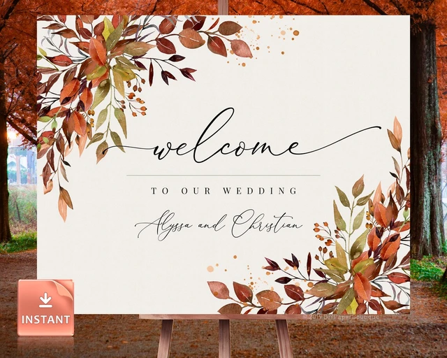 Autumn Welcome Sign