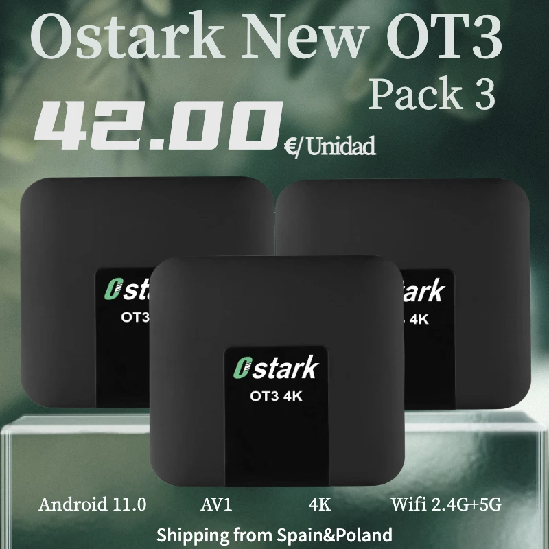 Nuevo Receptor Android 11,0 Stalker Ostark 4k OT3 PACK 3 s905w2 box ...