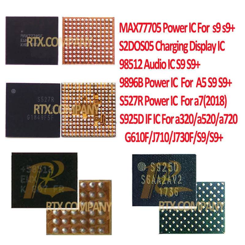 Audio IC S2DOS05 98512 9896B S925D IF IC For J710 J730F G610F A320 A520 A720 S9 S9+ A5 Power IC ...