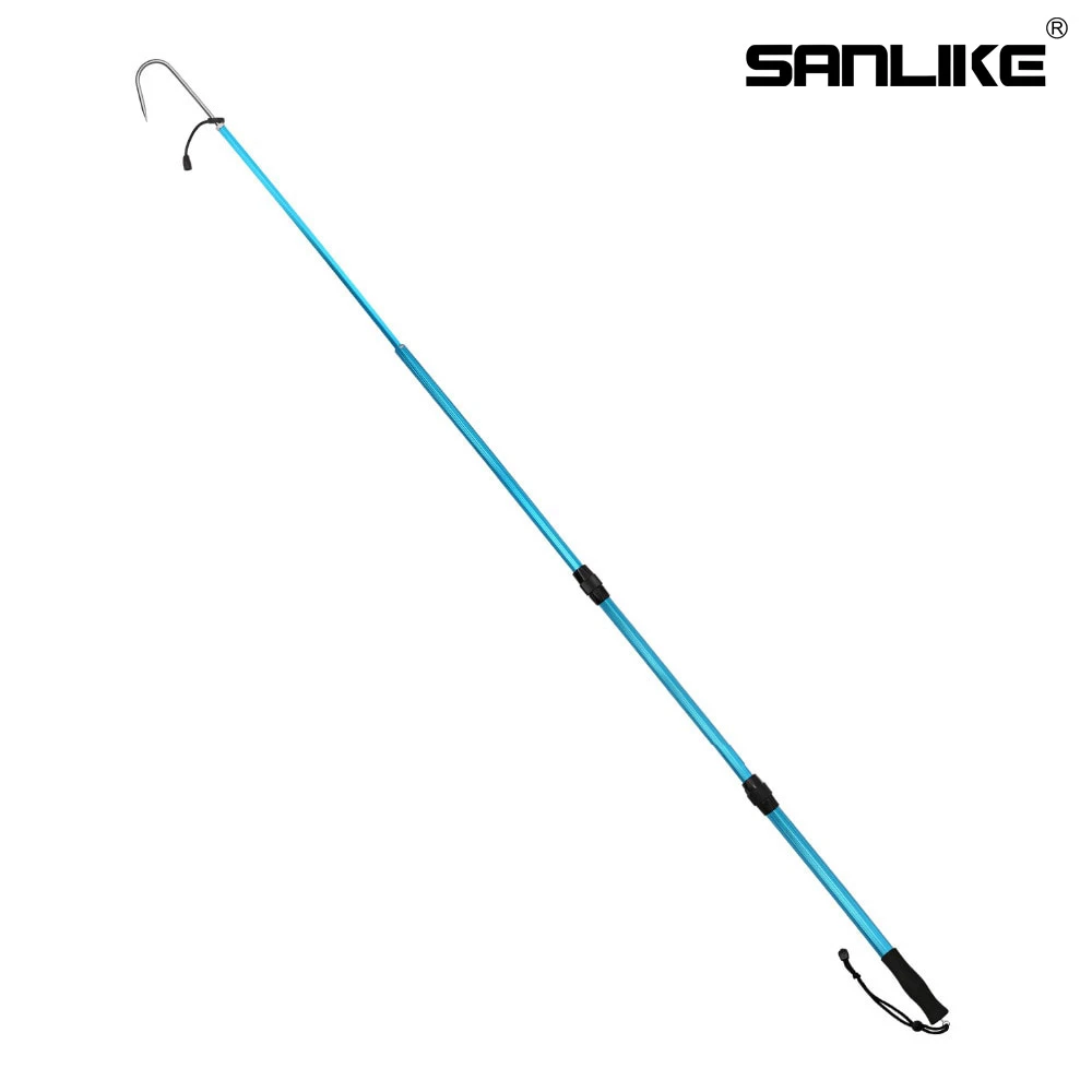 Sanlike Fishing Gaff Aluminium Alloy Telescopic Gunsmoke Sea Fishing ...