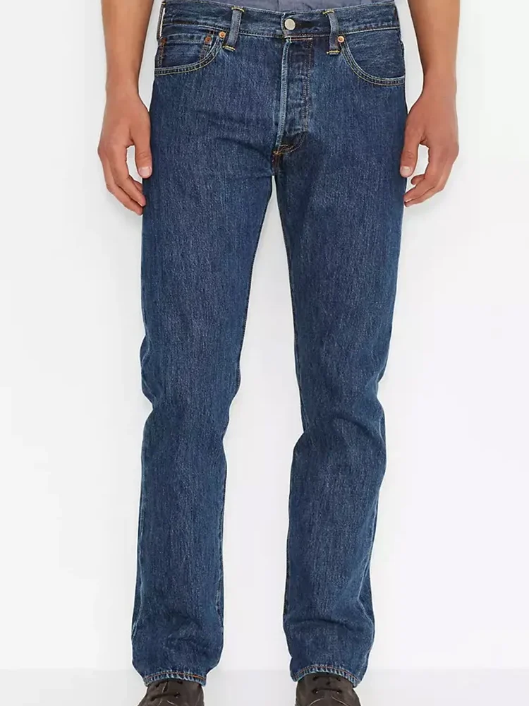 Men's Jeans Levi 's 501 Original Stonewash-dark Wash 005010194 - Jeans ...
