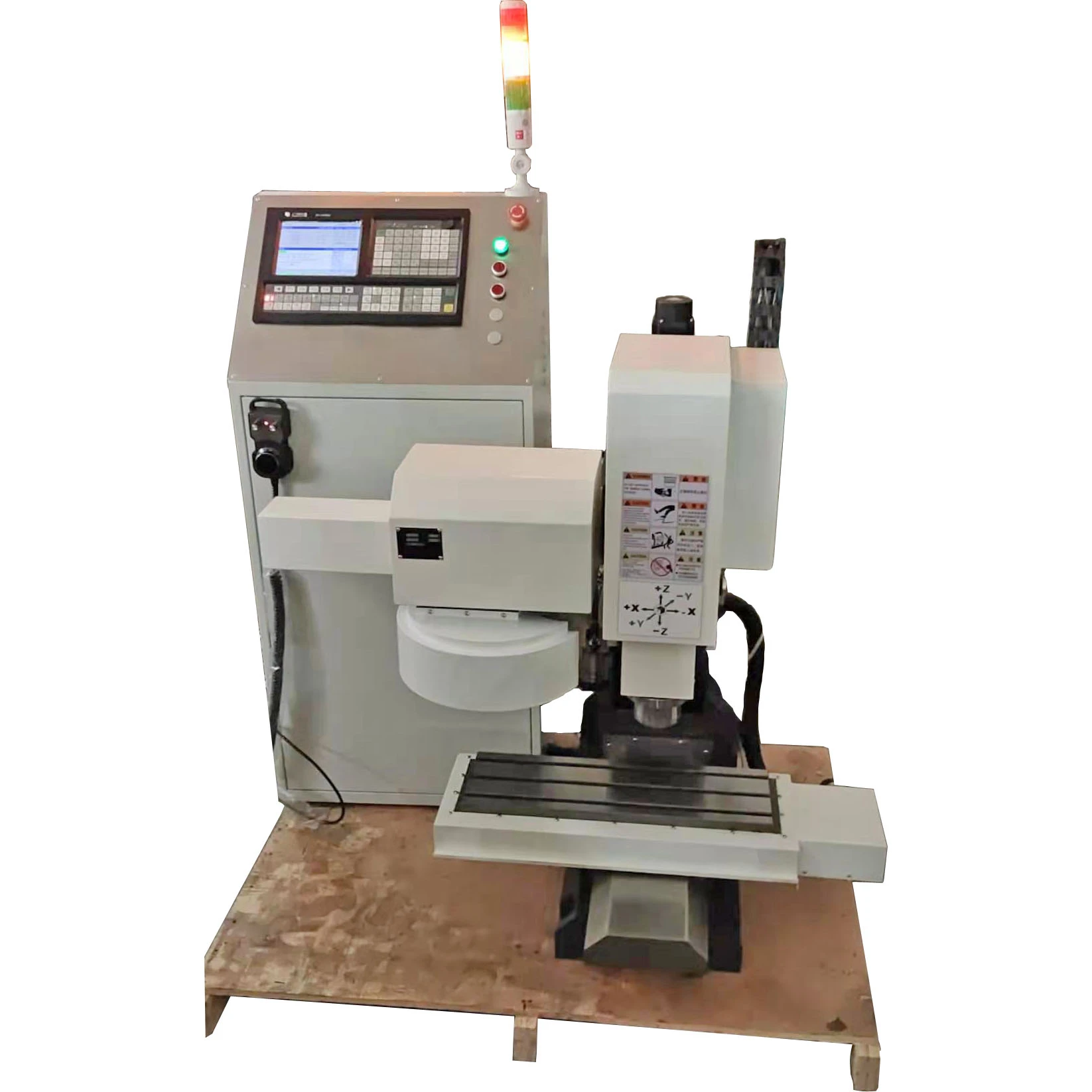 Vertical Cnc Milling Machine Center 3 Axis Table Vmc420 Metal 12 Tools ...