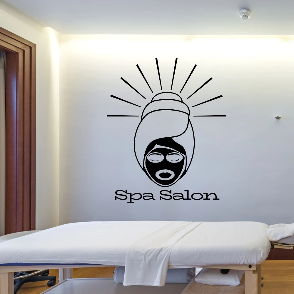 Face Spa Salon Wall Sticker Decal Spa Sticker Spa Relax Massage Room ...