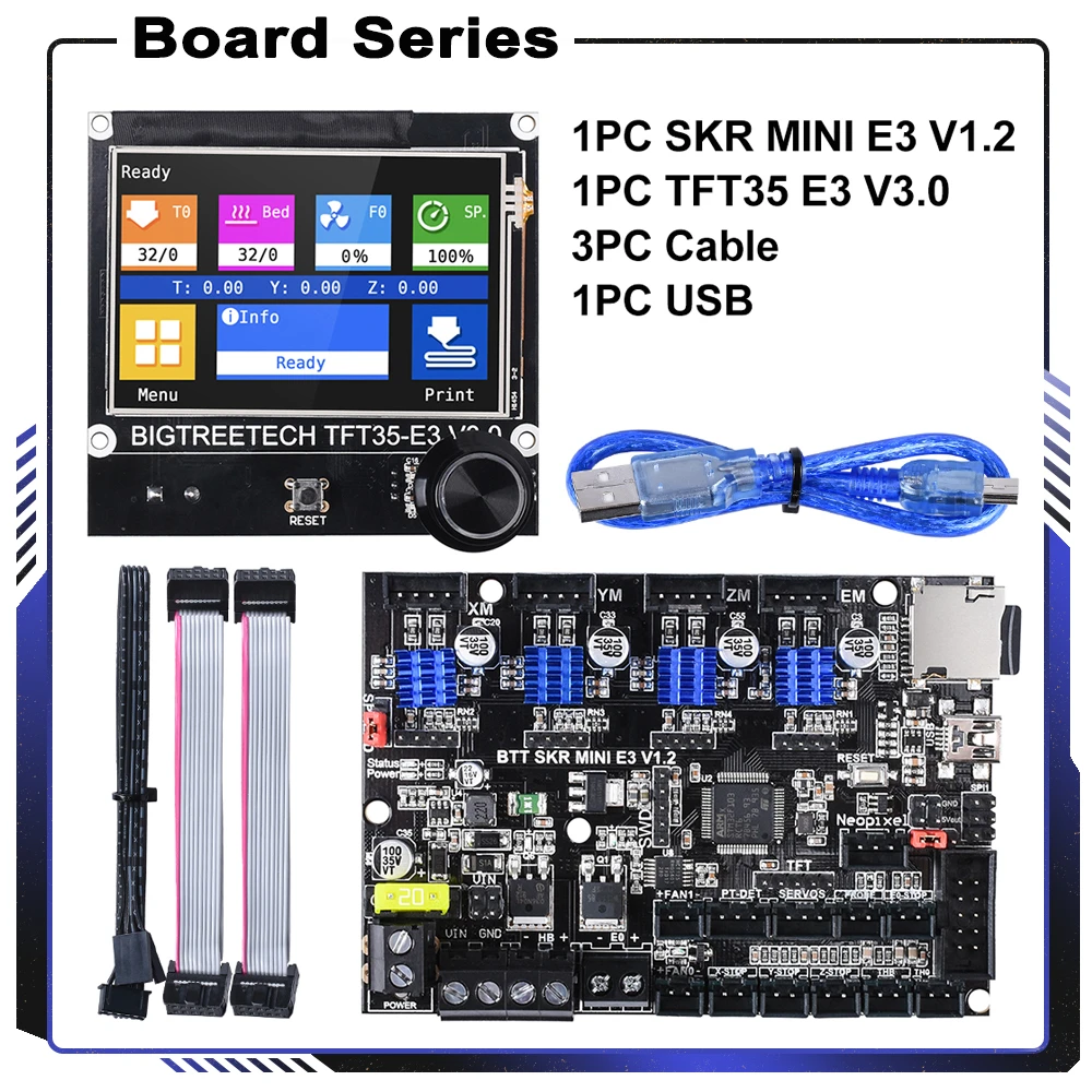 Bigtreetech Skr Mini E3 V1.2 Motherboard+tft35 E3 V3.0 Btt Tmc2209 Tmc2208 3d Printer Parts For ...