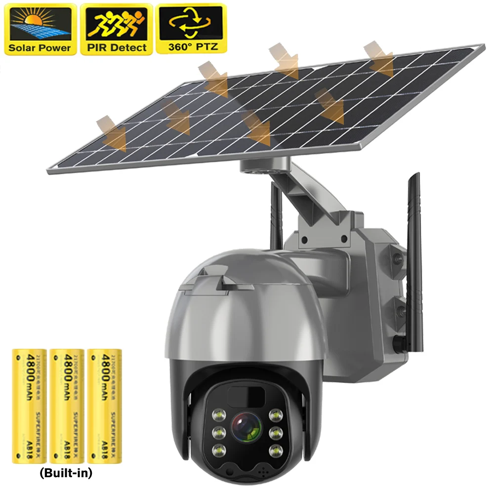 Wireless Wifi 4g Solar Powered Camera Outdoor Security Protection ...