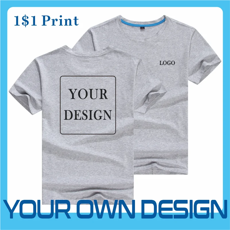 Your-OWN-Design-Brand-Logo-Picture-T-Shirt-Custom-Logo-Men-and-women ...