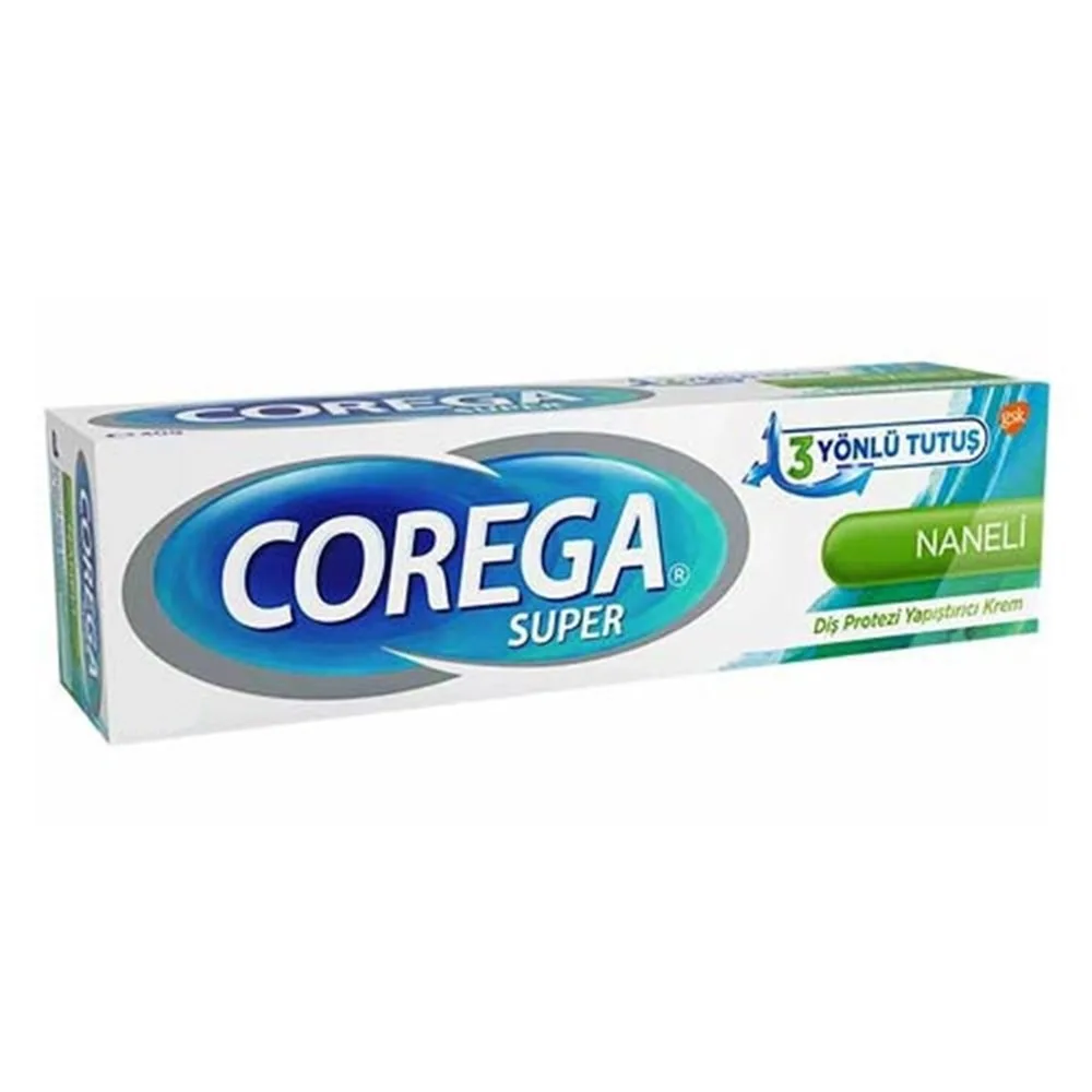 Corega Adhesive Denture Fixative Cream Fresh Mint 40Gram Strong ...