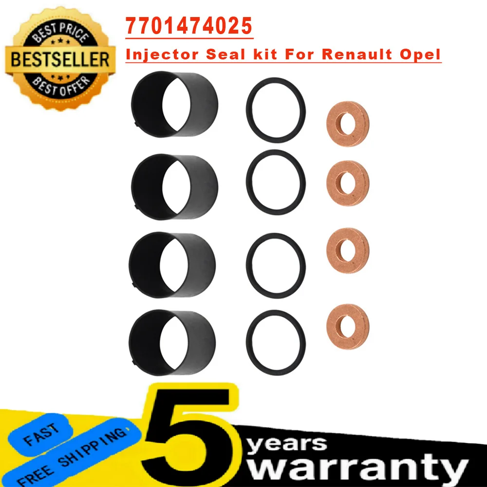 For-Renault-Laguna-II-Opel-Vivaro-2-2-DCi-2-5-DCi-Injector-Seals-Kit ...