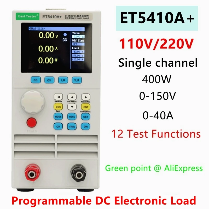 Et5410a+ Single Channel Programmable Dc Electronic Load Battery ...
